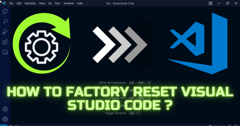 How to Factory Reset Visual Studio Code - Coding Campus